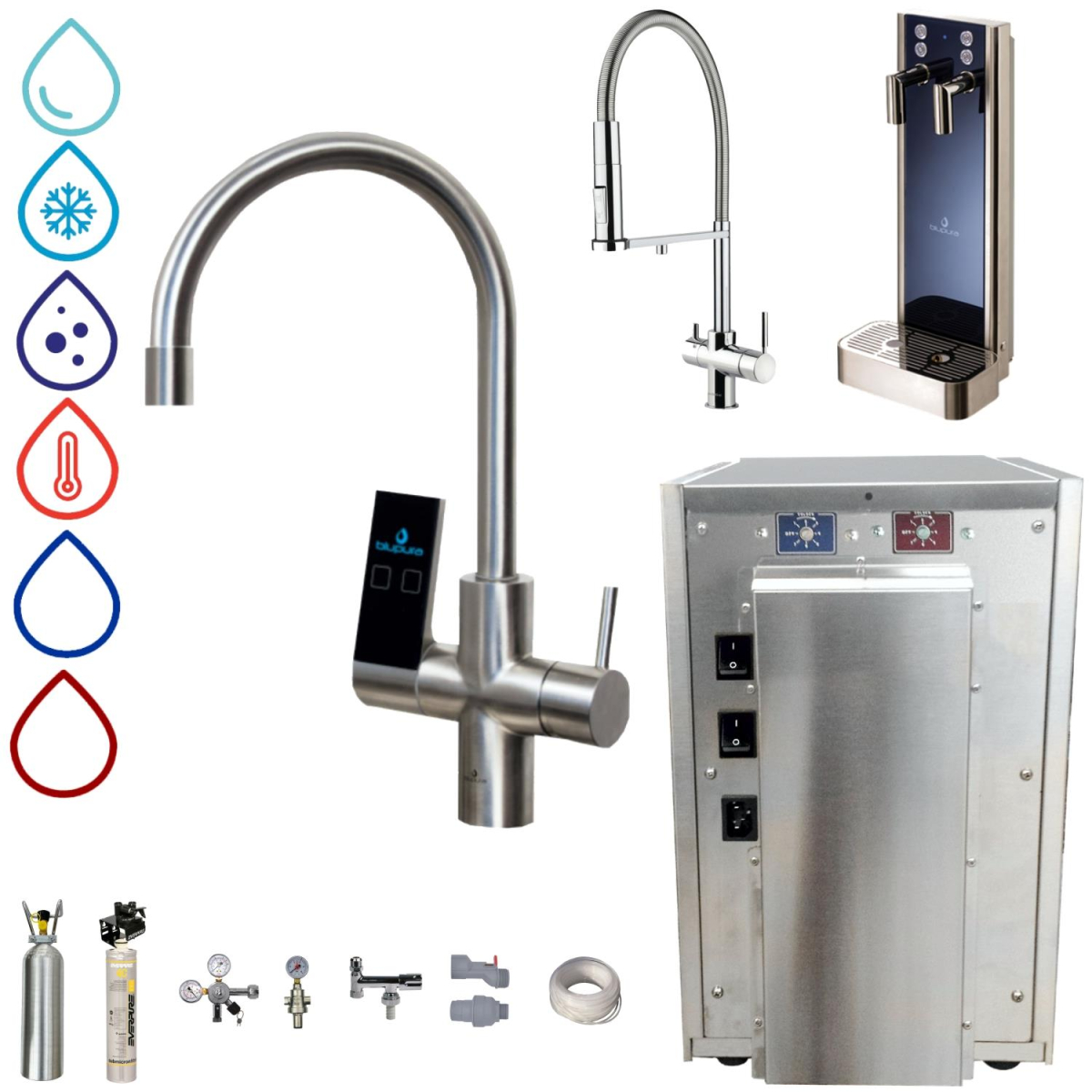 Tafelwasser Sprudel Sodawasser Heißwasser Gerät Anlage