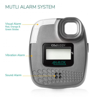 Analox CO2 Buddy Messgerät Gaswarngerät Kohlendioxid CO2