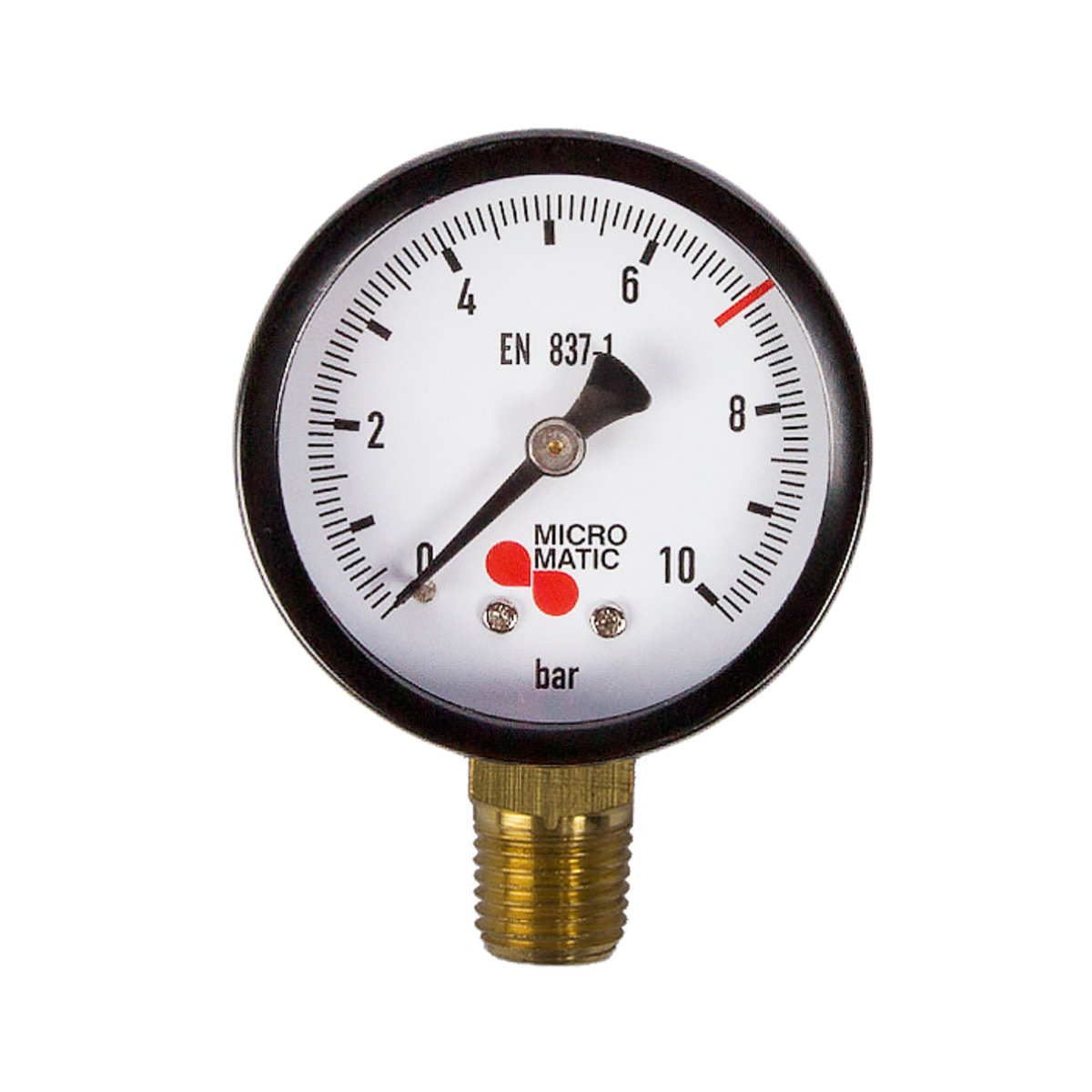 Arbeitsmanometer Manometer Micro Matic 50mm 1/4 Zoll