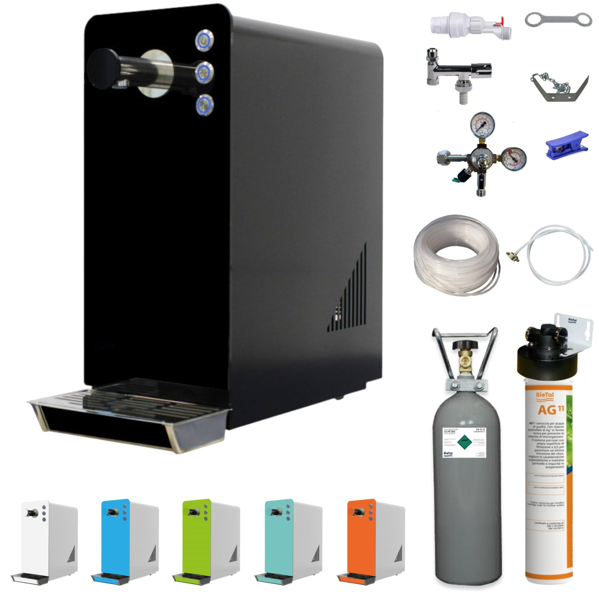 Wassersprudler Sprudelwasser Anlage BieTal® BT-15 L/h SET