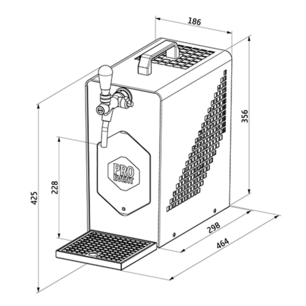 Oprema Bierkoffer Bierkühler Bierzapfanlage 30 Liter/h